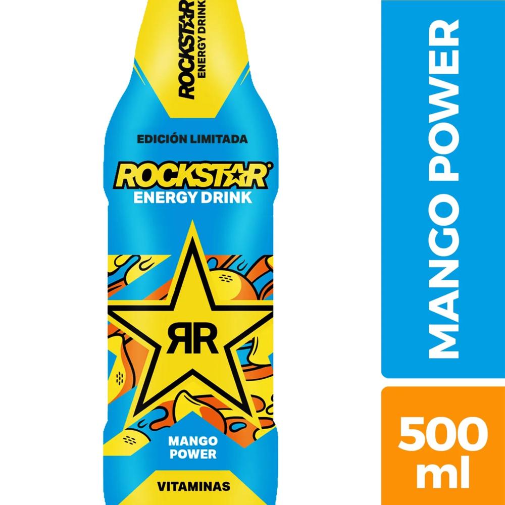 Bebida energética Rockstar mango power 500 ml